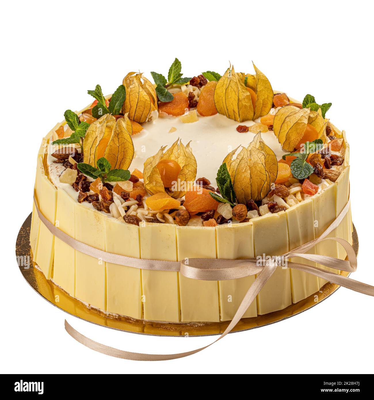 White chocolate cake Stock Photo - Alamy