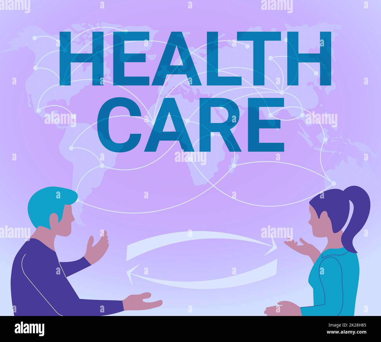 Text showing inspiration Health Care. Business idea Medical Maintenance ...