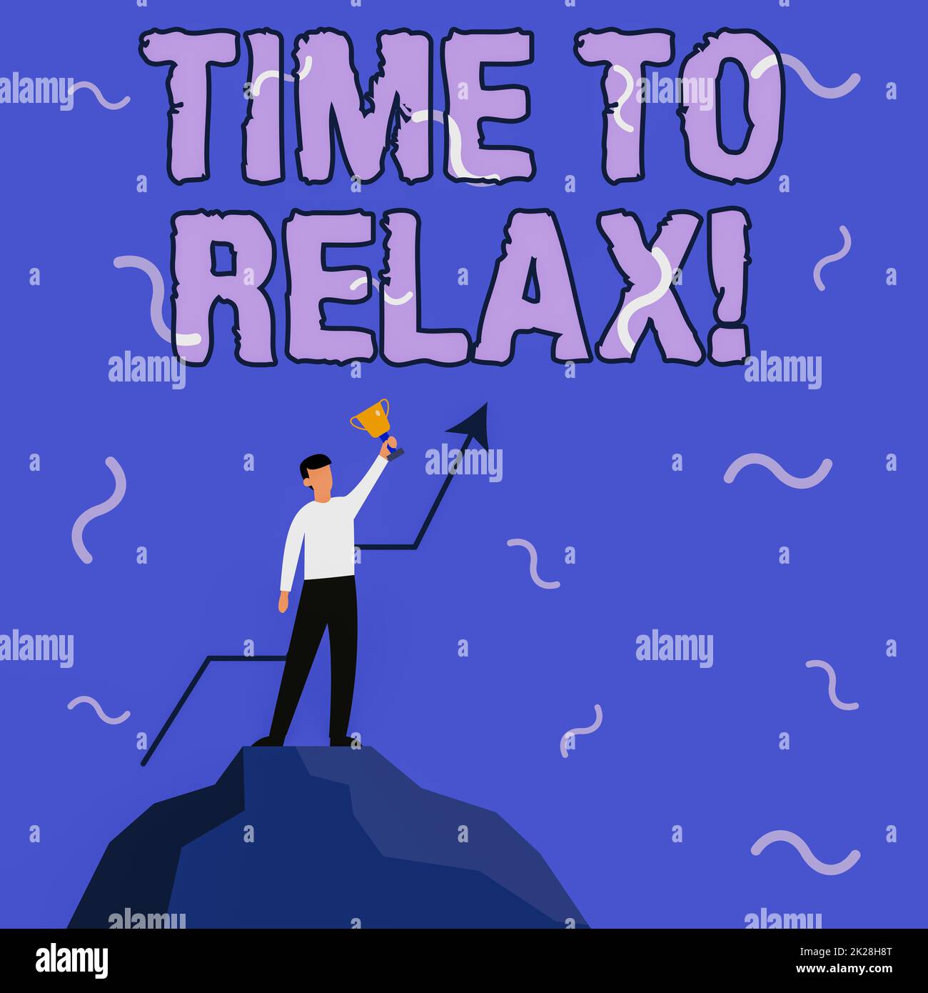 Text sign showing Time To Relax. Word Written on Relaxation moment for ...