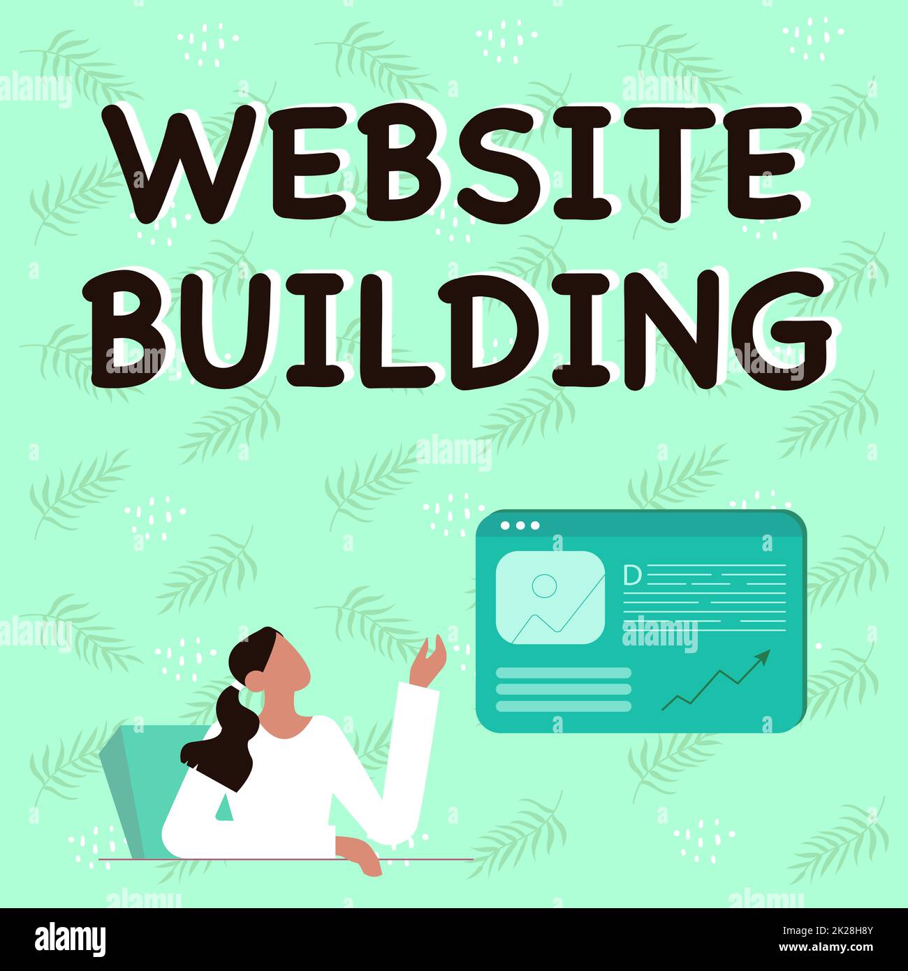 Text showing inspiration Website Building. Business overview Website ...