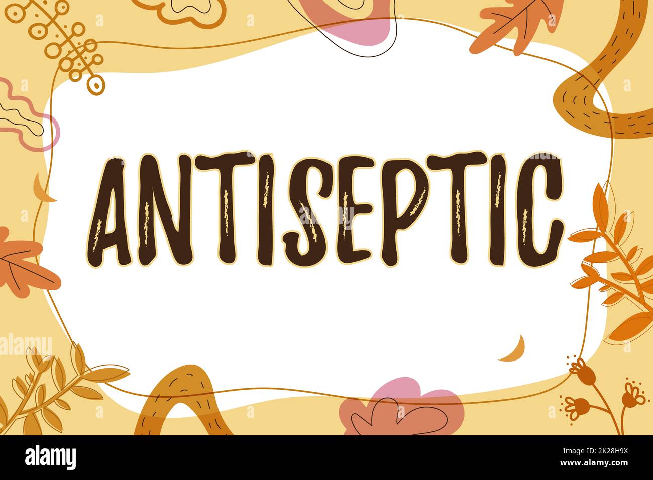 Text caption presenting Antiseptic. Concept meaning antimicrobial ...