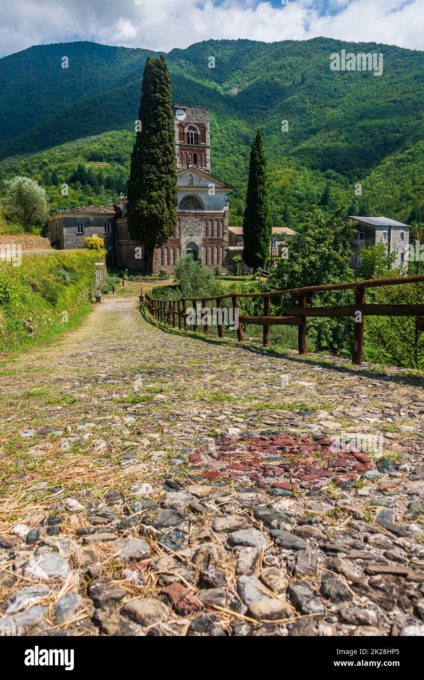 Borzone Abbey in Liguria Stock Photo - Alamy