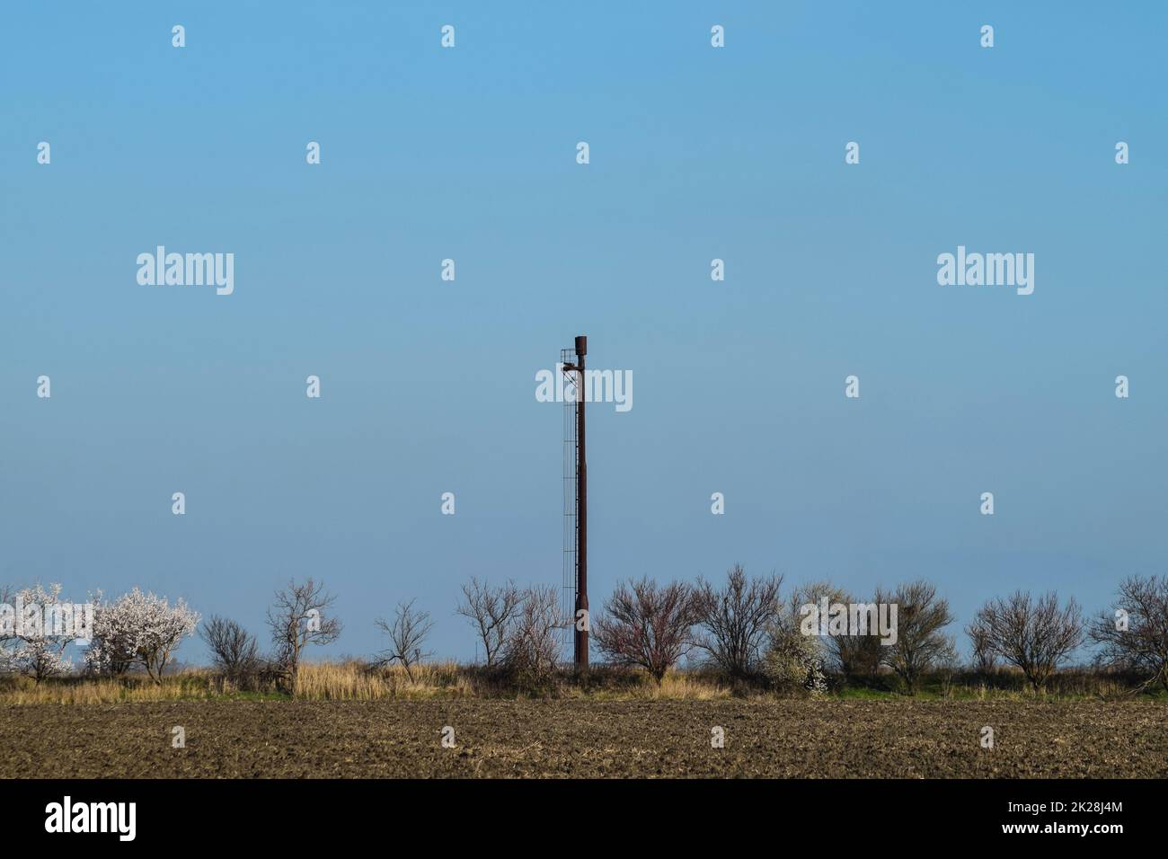 Separation station for oil and gas treatment. Oil and gas equipment Stock Photo - Alamy