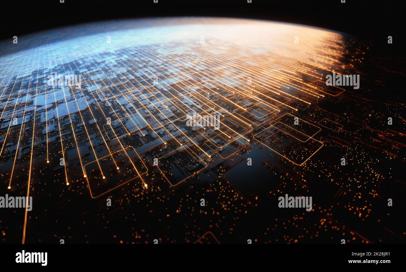Abstract Background Power Network Connection Stock Photo - Alamy