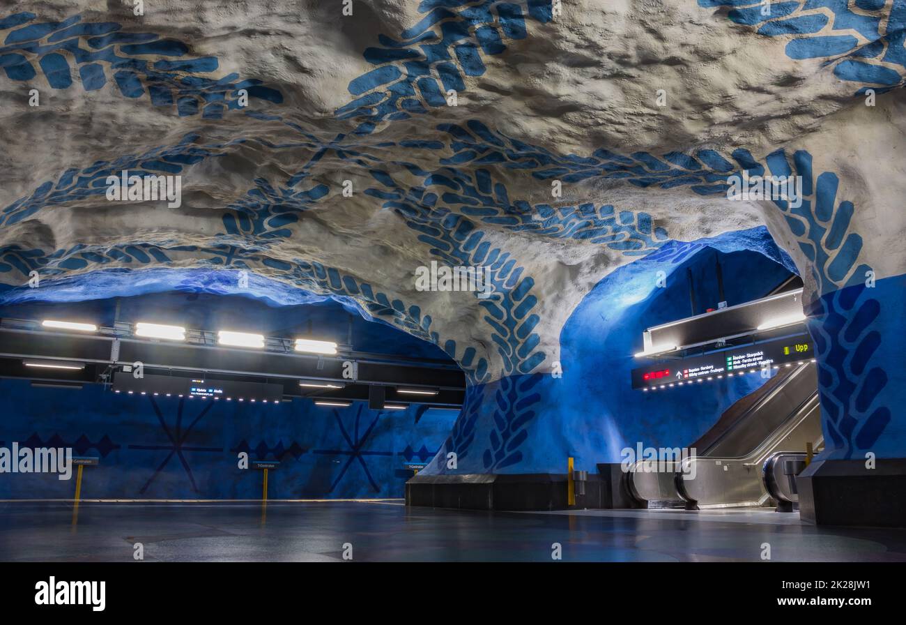 Inside centralen subway station hi-res stock photography and images - Alamy