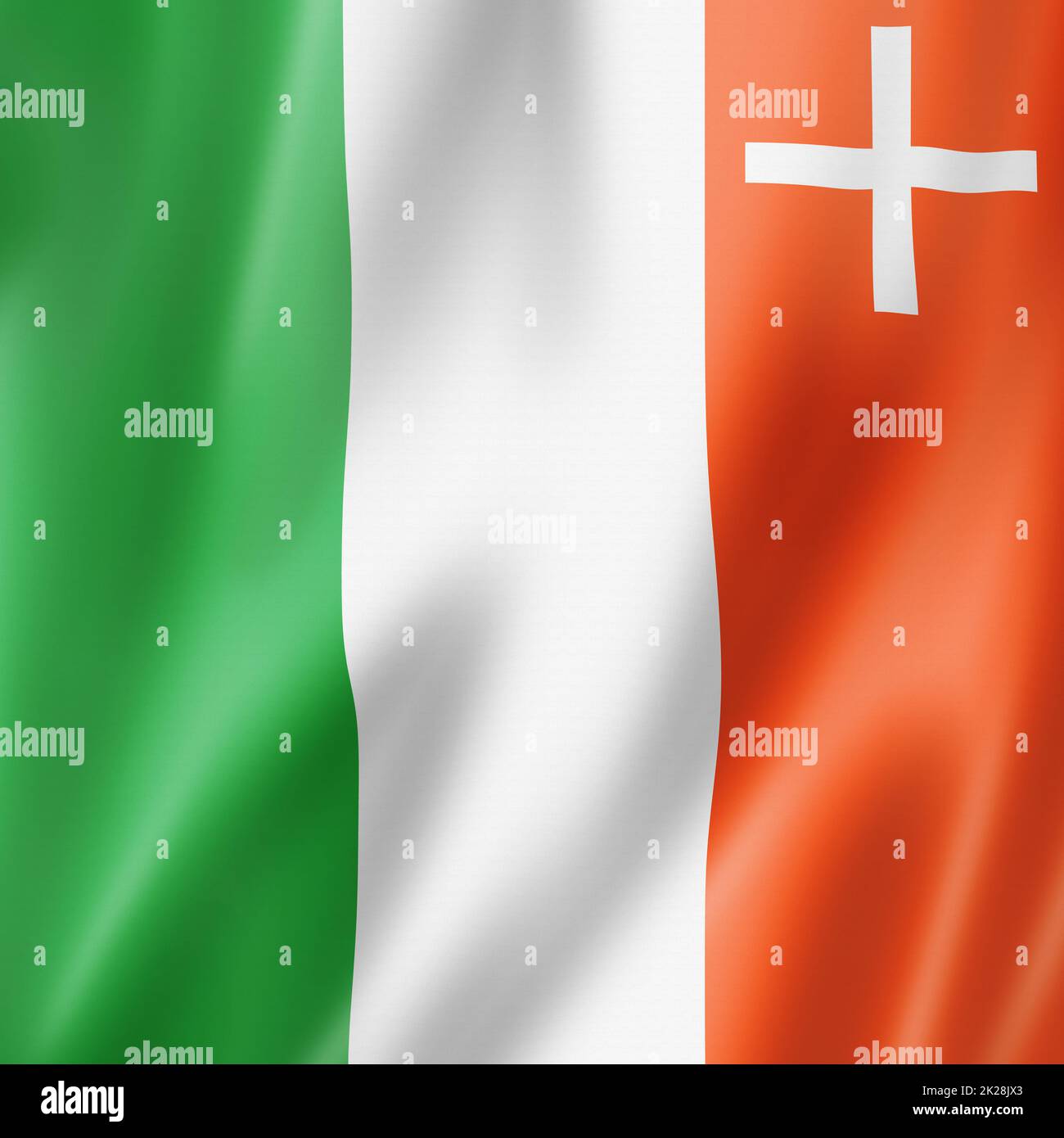 Neuchatel canton - State - flag, Switzerland Stock Photo - Alamy