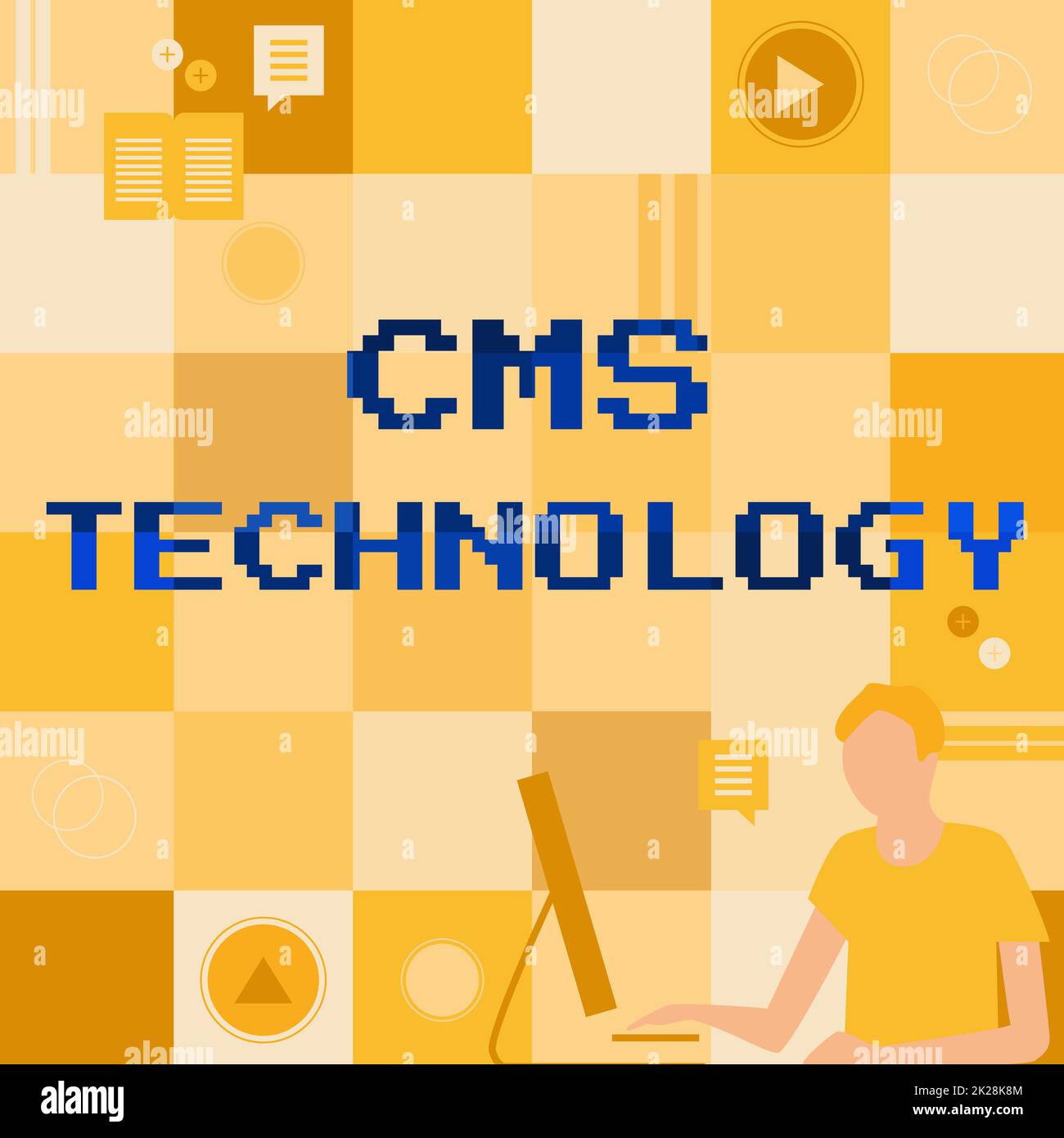 Text sign showing Cms Technology. Business concept programs that are ...