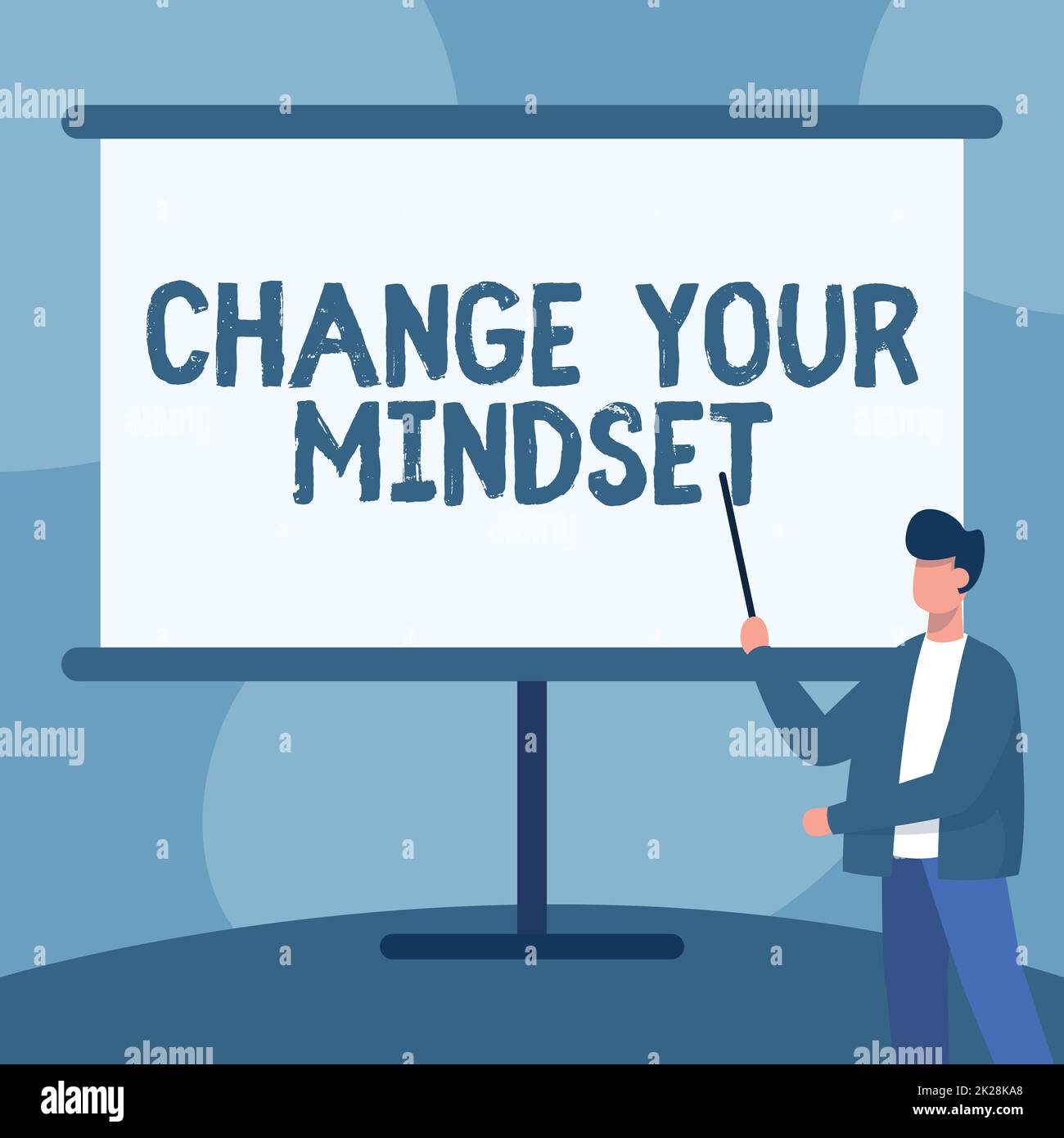 Inspiration showing sign Change Your Mindset. Business overview fixed ...