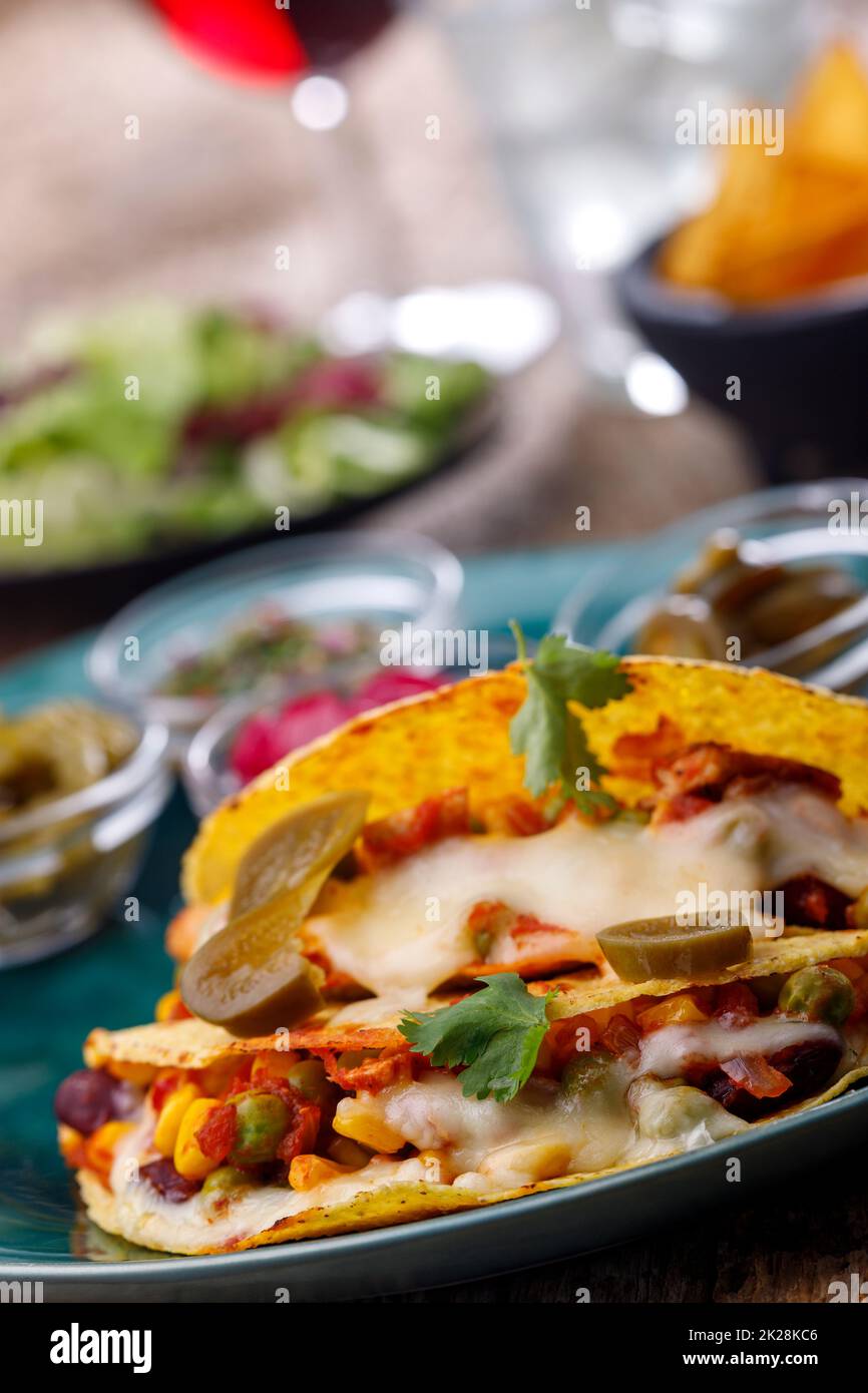 Mexican pork tacos vegetables hi-res stock photography and images - Alamy