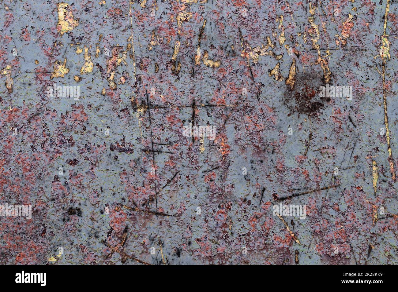Detailed close up surface of rusty metal and steel with lots of ...