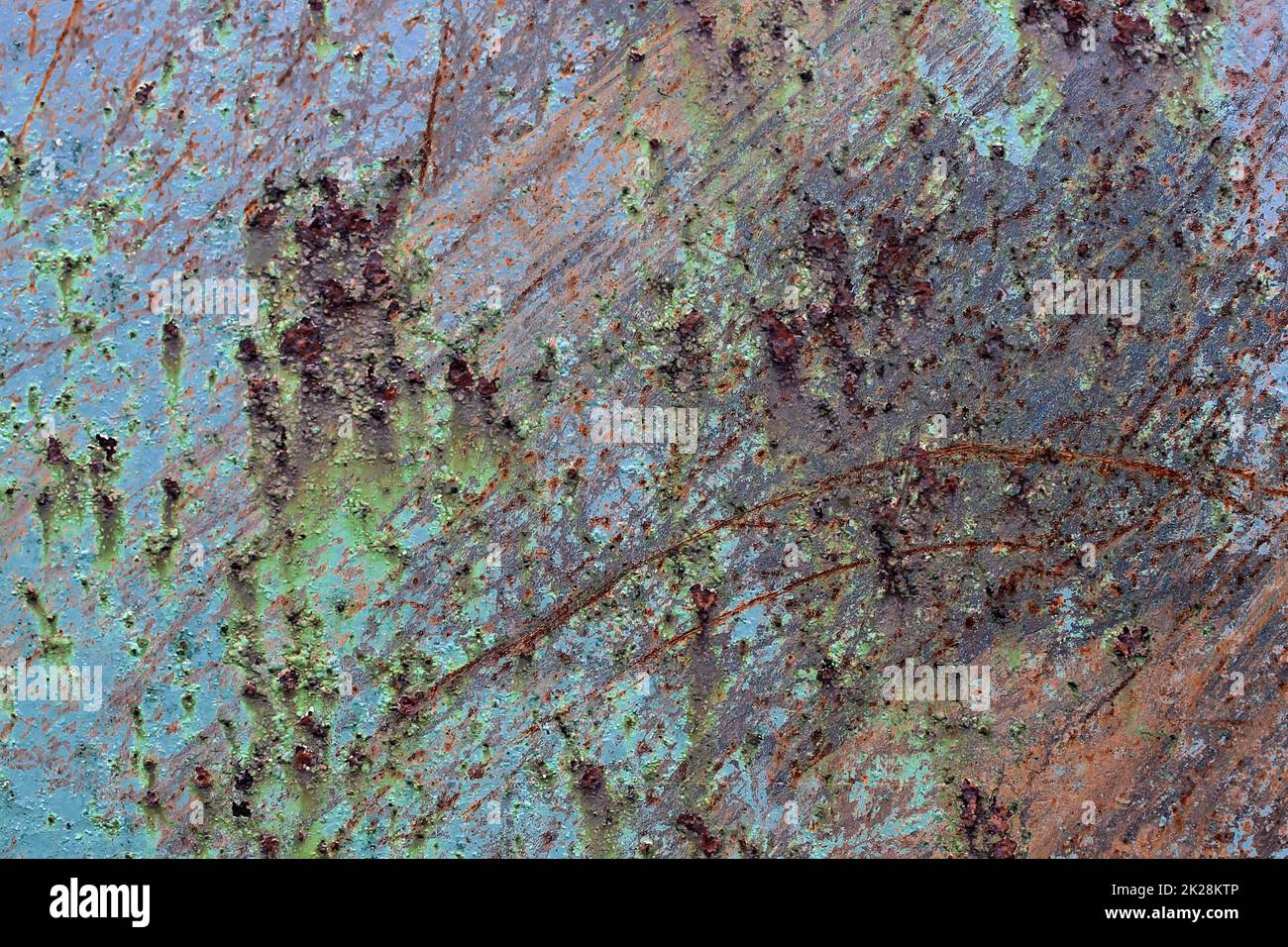 Detailed close up surface of rusty metal and steel with lots of ...