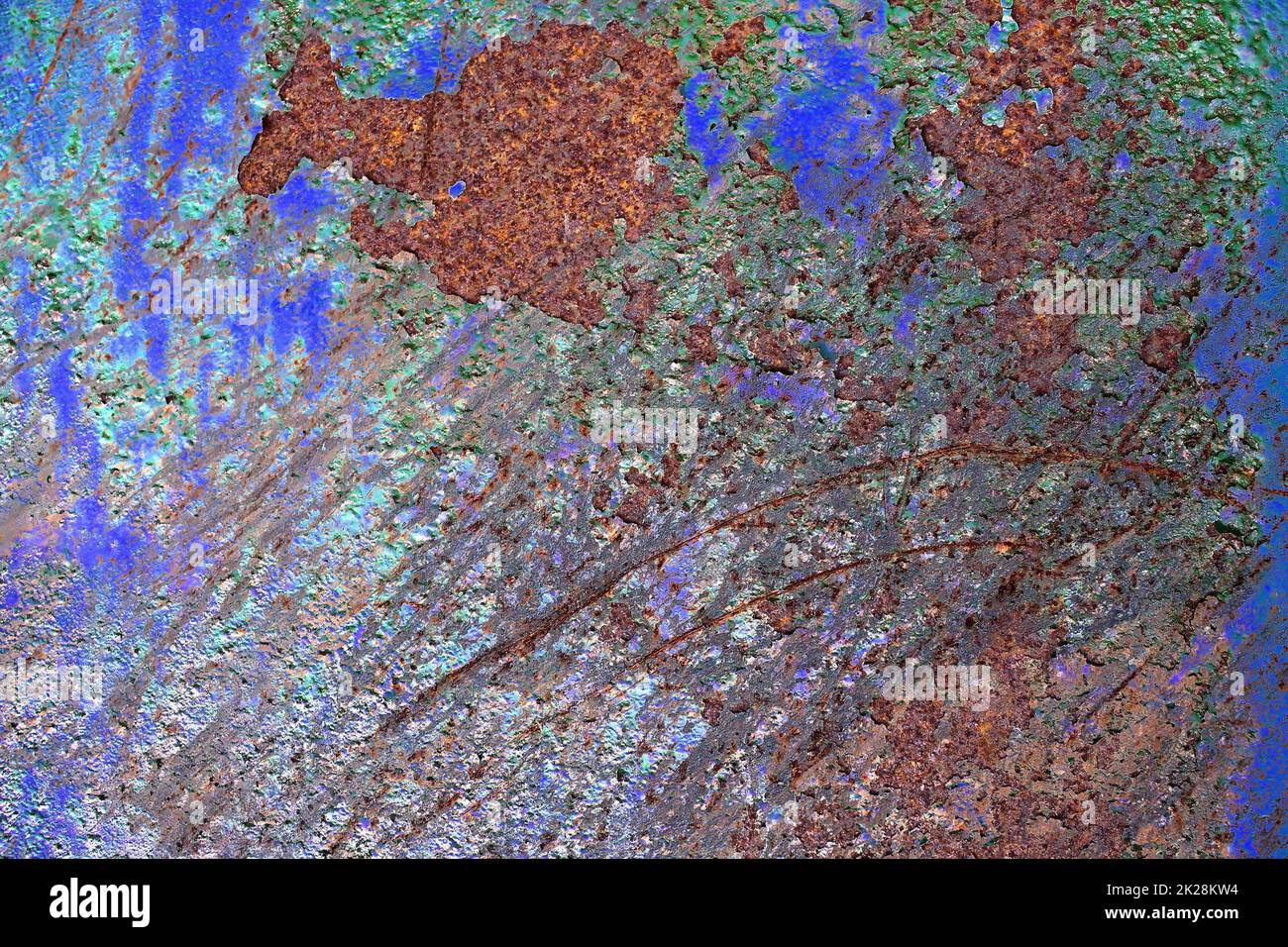 Detailed close up surface of rusty metal and steel with lots of ...
