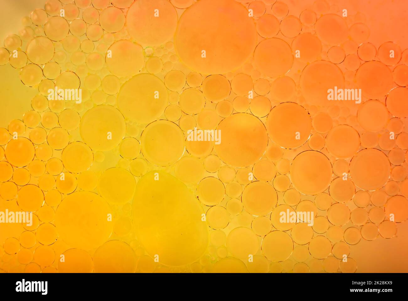 Drops of fat in water. Bubbles of fat close up.Oil Stock Photo - Alamy