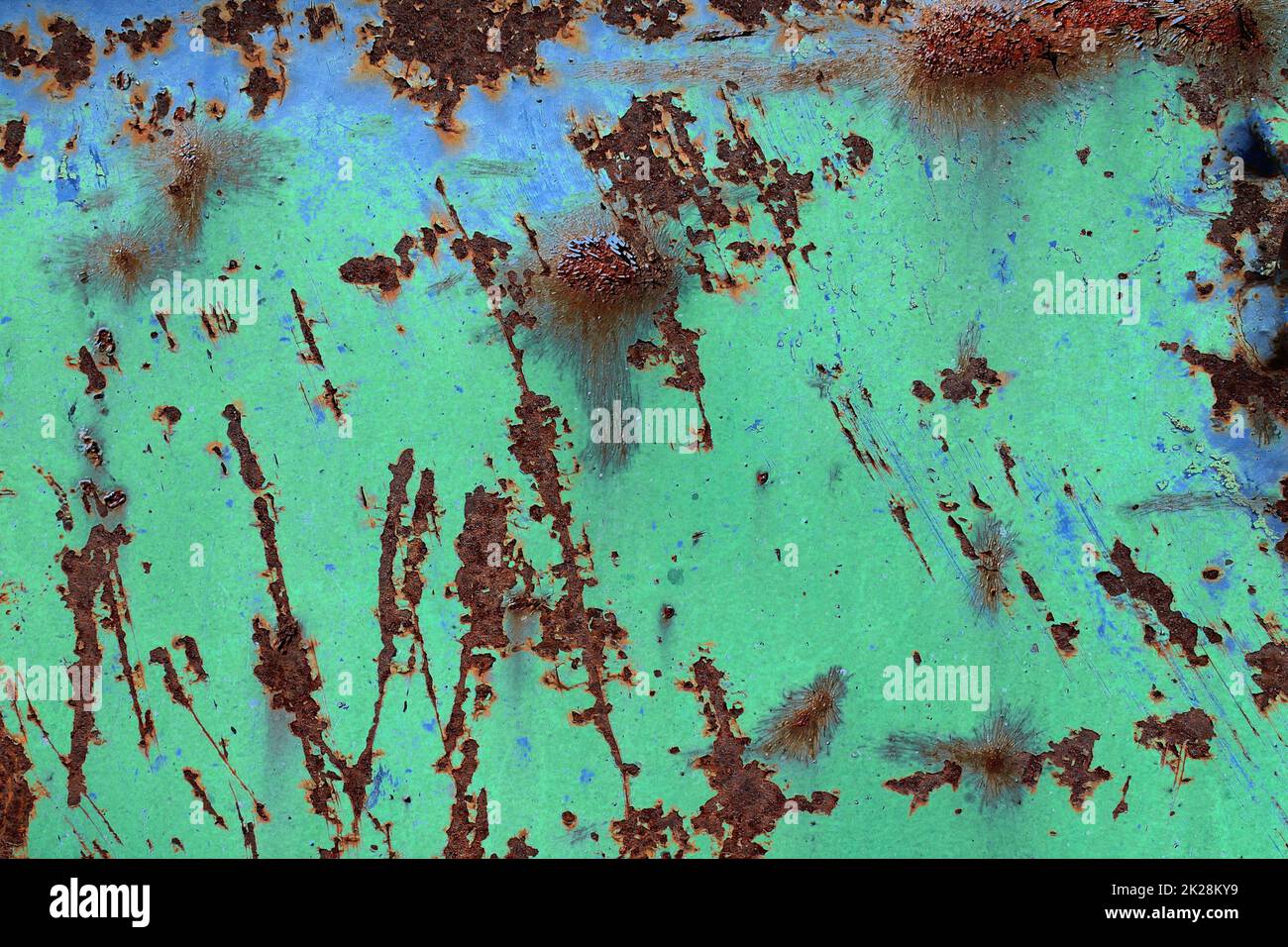 Detailed close up surface of rusty metal and steel with lots of ...