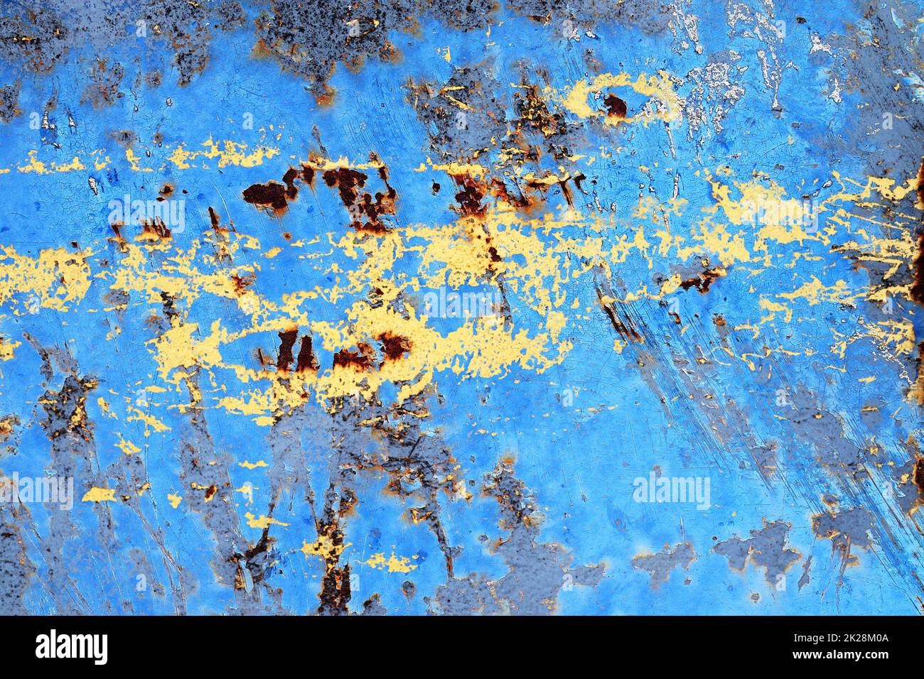 Detailed close up surface of rusty metal and steel with lots of ...
