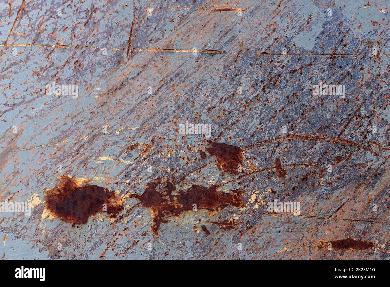 Detailed close up surface of rusty metal and steel with lots of ...