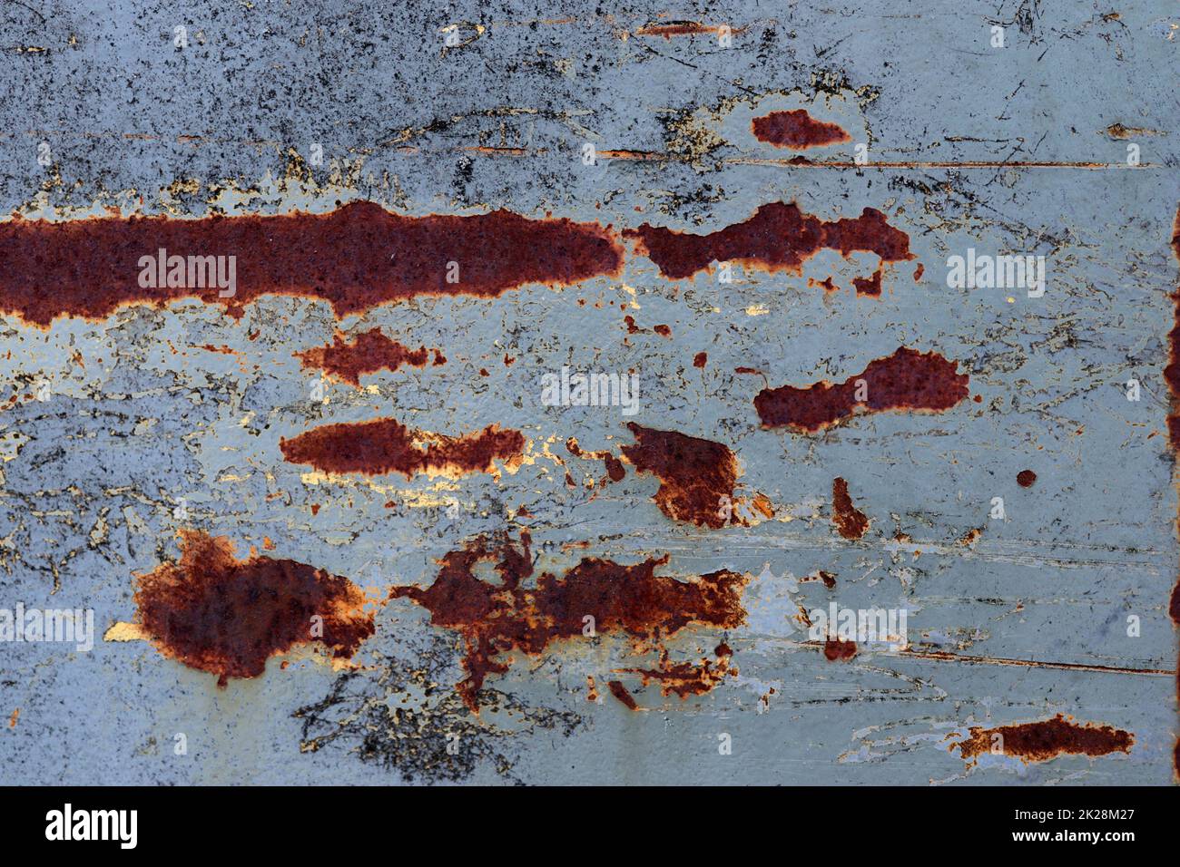 Detailed close up surface of rusty metal and steel with lots of ...