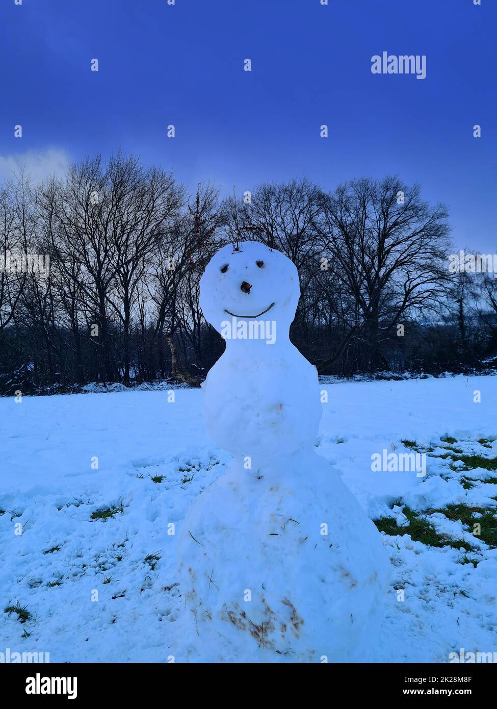 Close up view of snowman Stock Photo - Alamy