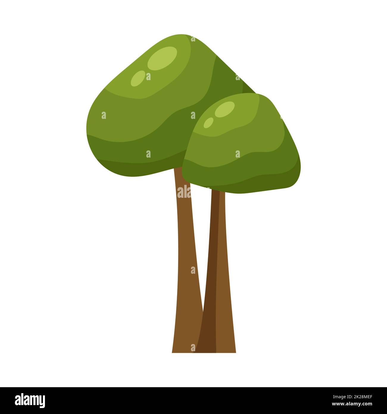 Abstract green tree on white background - Vector Stock Photo - Alamy