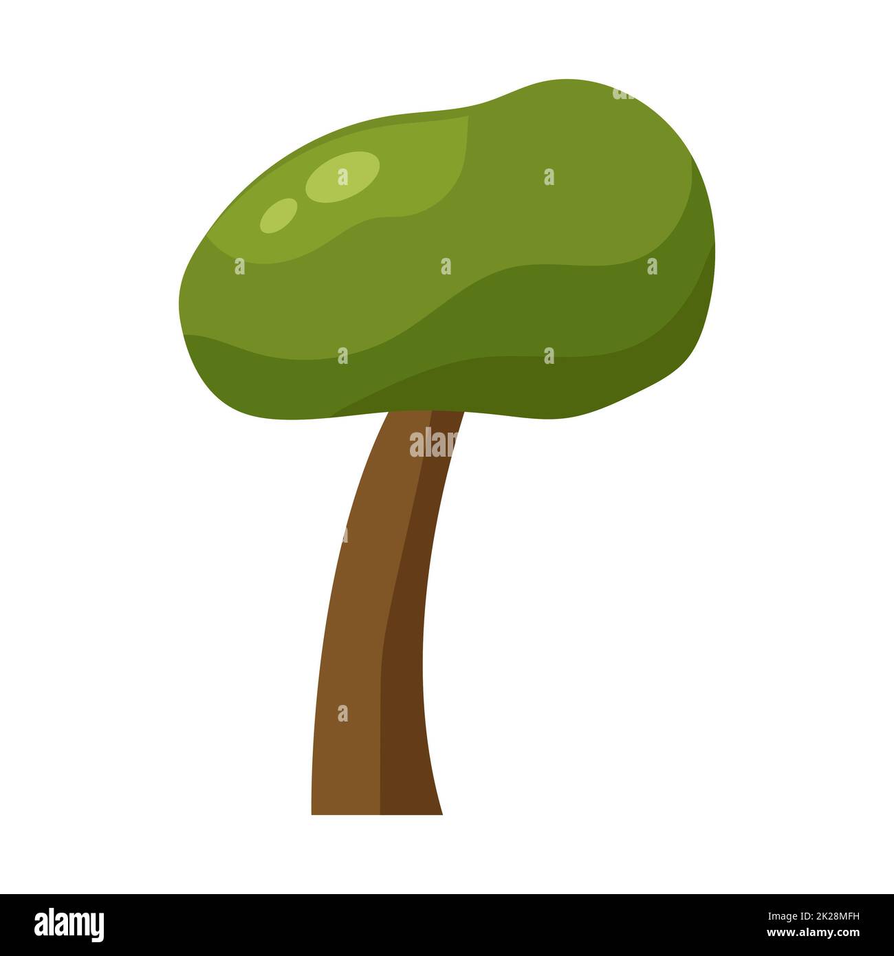 Abstract green tree on white background - Vector Stock Photo - Alamy