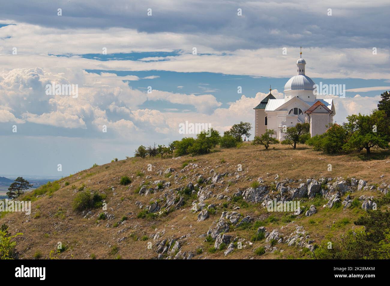 Saint Sebastian’s Chapel from behind side. The Way of the Cross on Holy ...