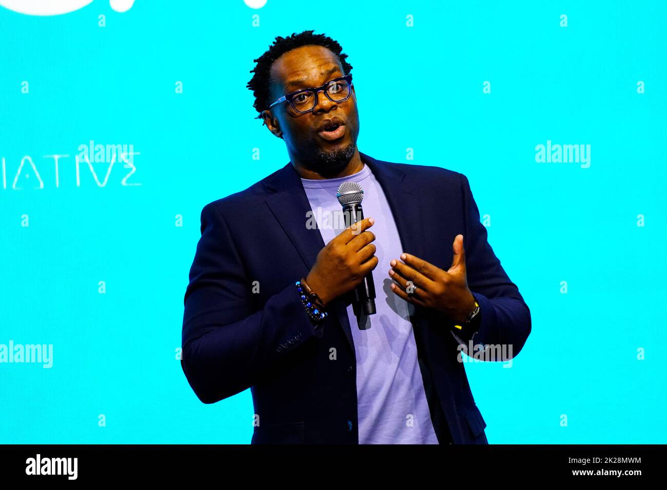 09/18/2022 New York, New York Chidi Afulezi appears onstage at The ...