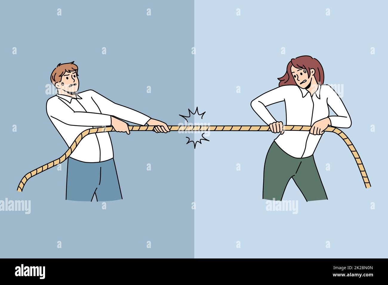 Business competition and rivalry concept Stock Photo - Alamy