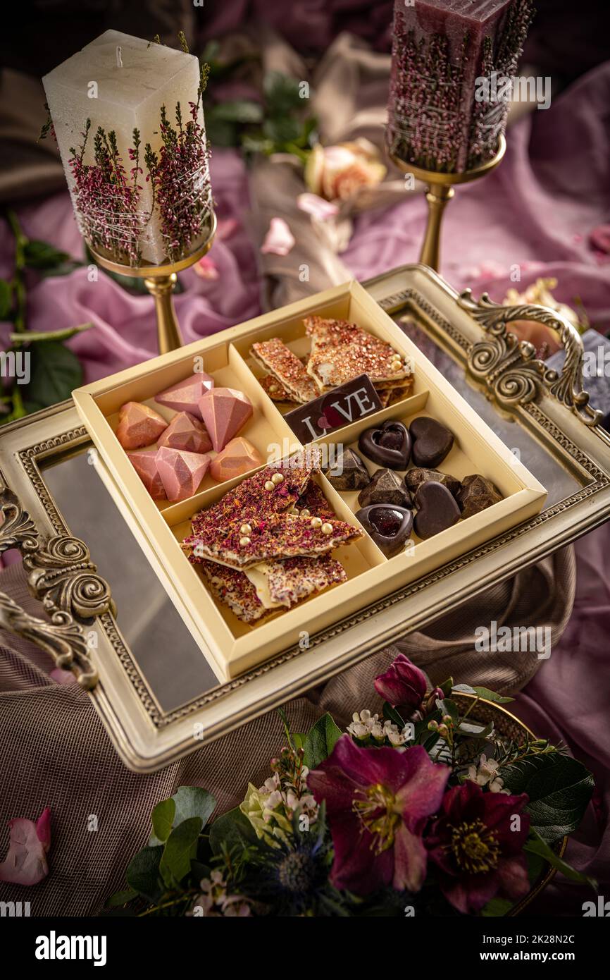 Variety handmade luxury chocolate hi-res stock photography and images ...
