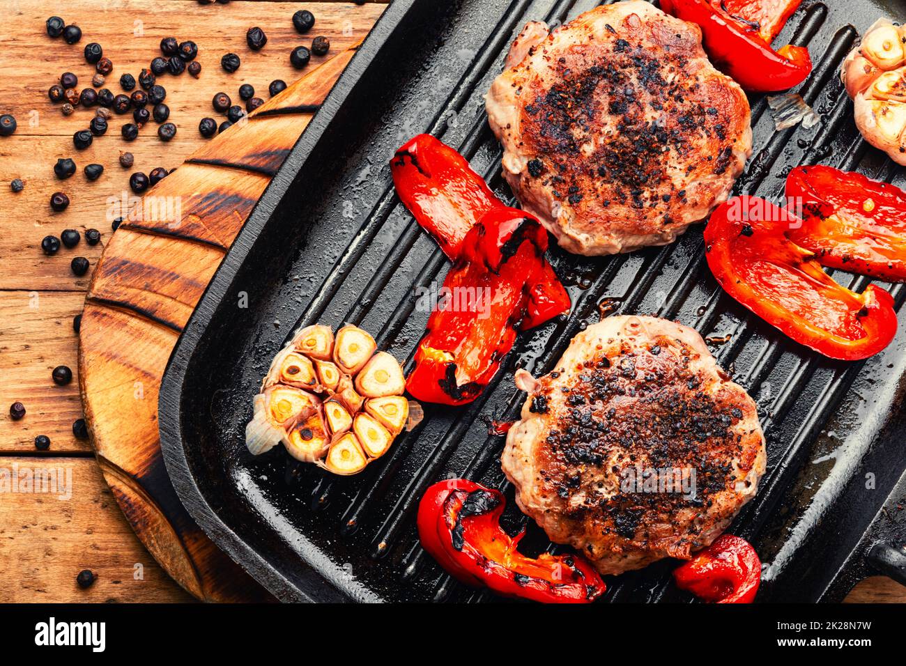Fried rissole, cutlet in bacon Stock Photo - Alamy