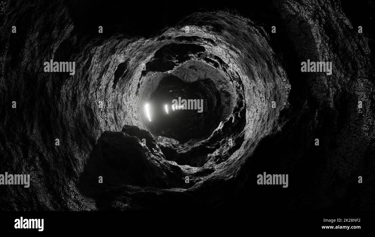 Inside Underground Stone Cave Stock Photo - Alamy