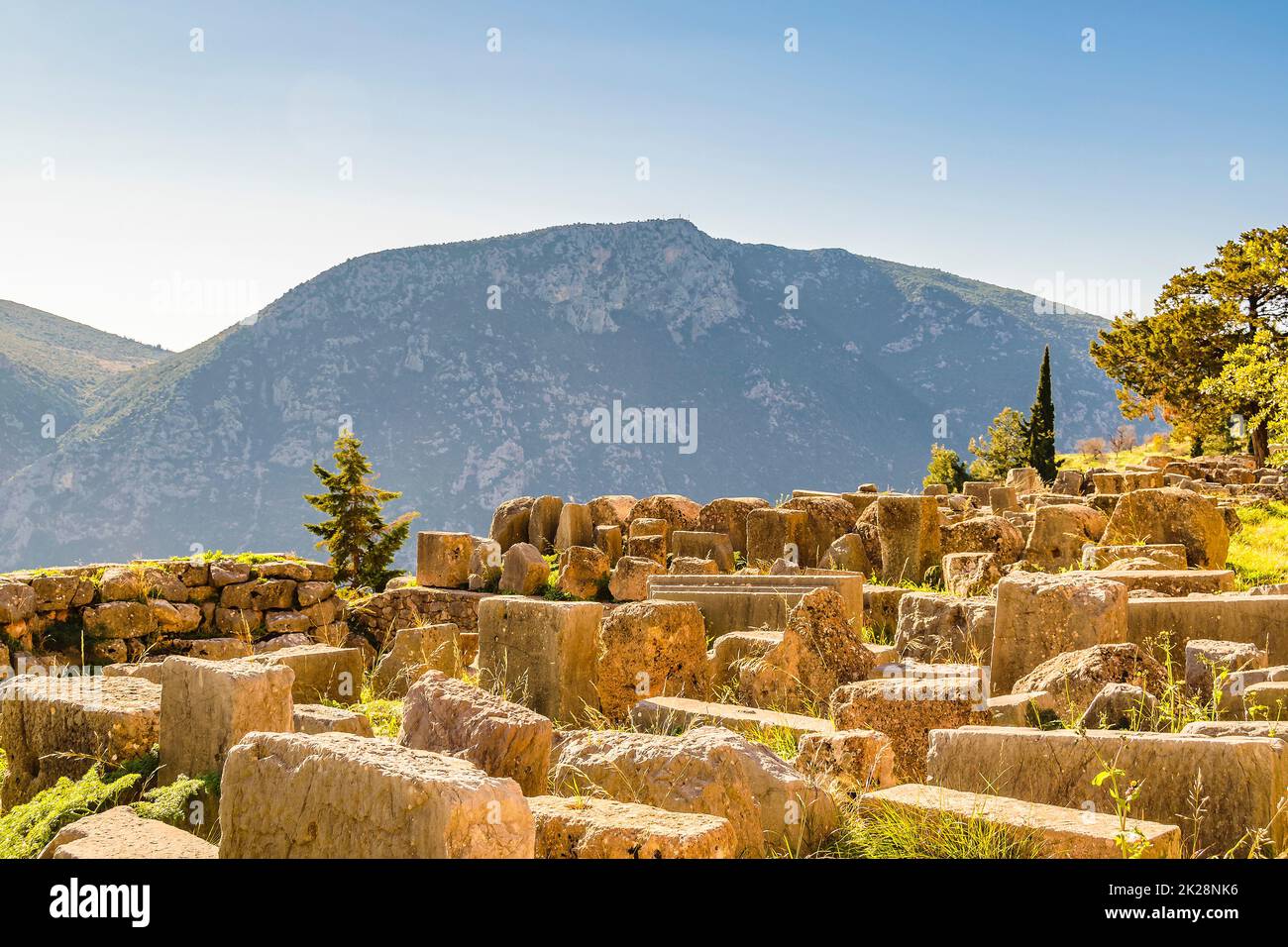 Delphi Sanctuary, Phocis, Greece Stock Photo - Alamy