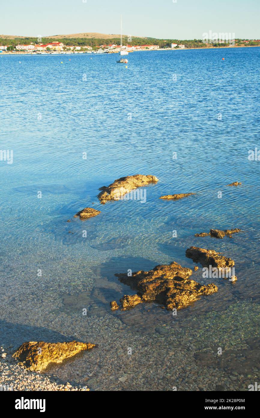 Nice view of the blue sea during a sunny day Stock Photo - Alamy