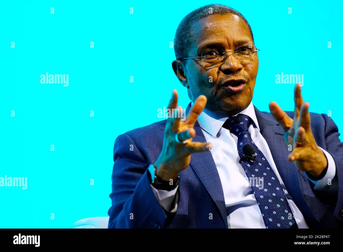 09/18/2022 New York, New York H.E. Jakaya Kikwete speaks onstage at The ...