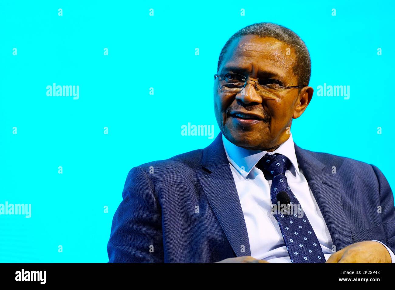 09/18/2022 New York, New York H.E. Jakaya Kikwete speaks onstage at The ...