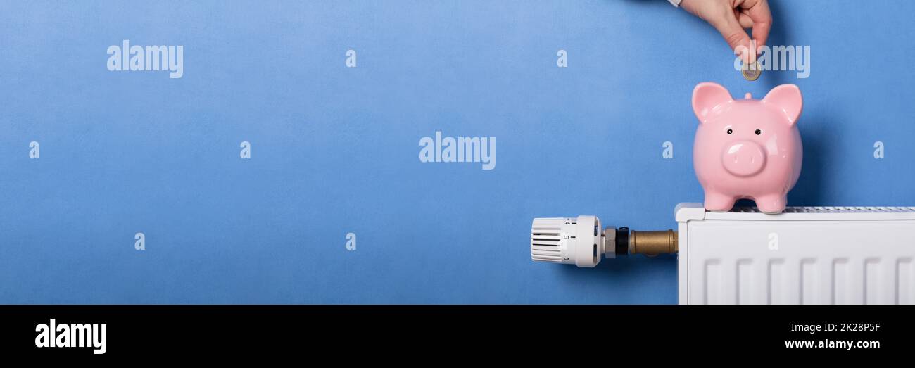 Heating radiator piggy bank hi-res stock photography and images - Alamy