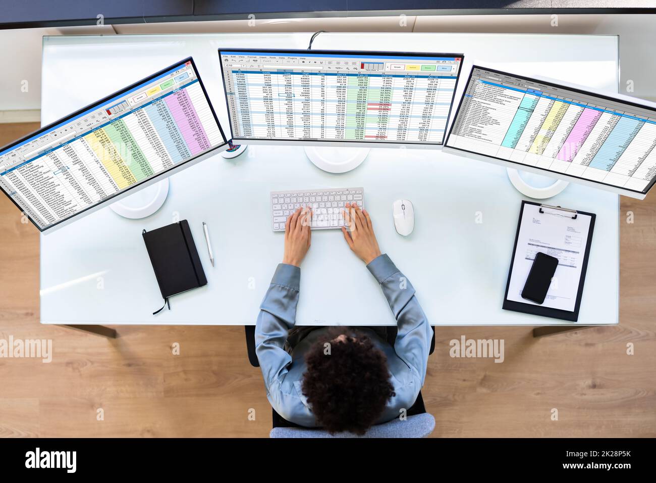 African American Data Analyst Lady Stock Photo - Alamy