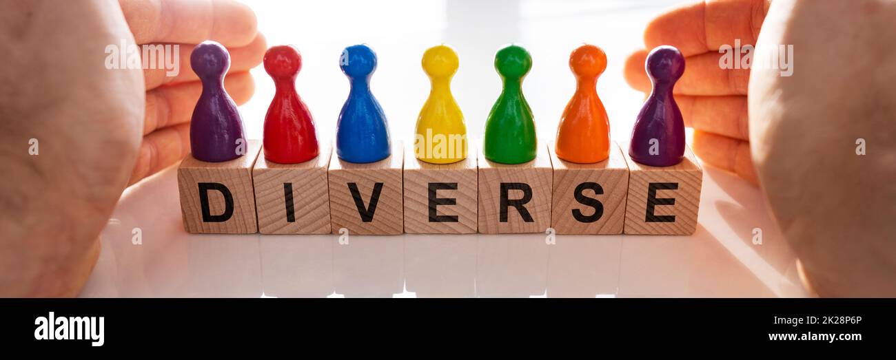 Inclusive Diversity LGBT Colors Stock Photo - Alamy