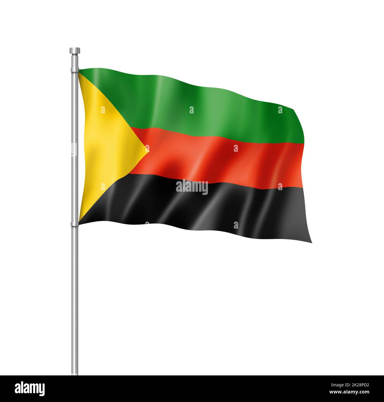 Azawad MNLA flag isolated on white Stock Photo - Alamy