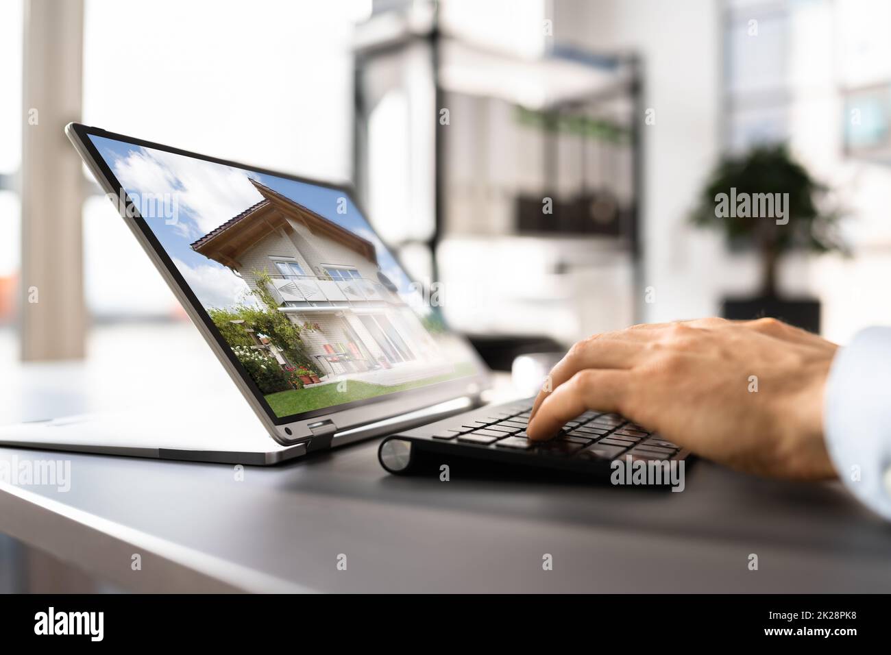 Real Estate Home Search. House Check Stock Photo - Alamy