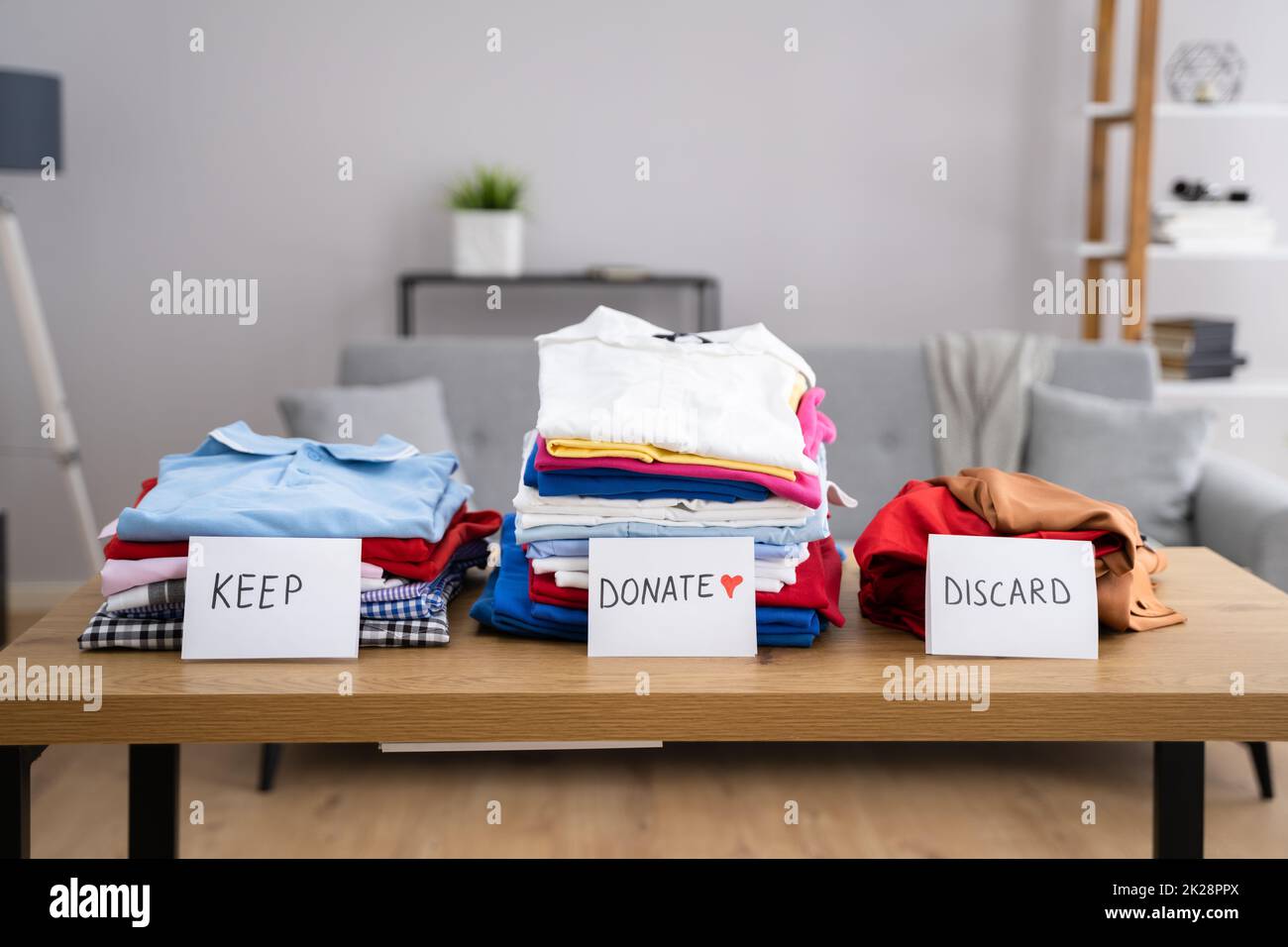 Tidy wardrobe declutter hi-res stock photography and images - Alamy