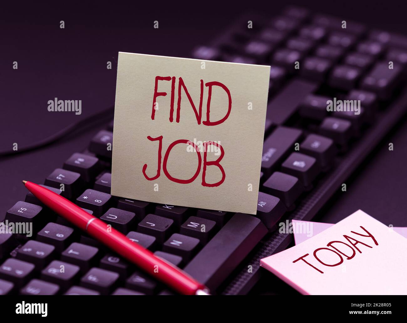Sign displaying Find Job. Word Written on An act of person to find or ...