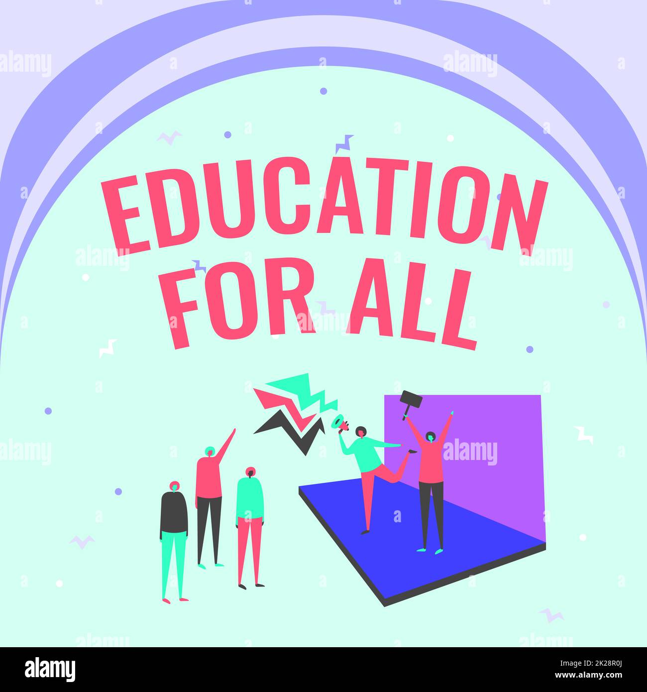 Sign displaying Education For All. Business approach aiming to meet learning needs of all ...