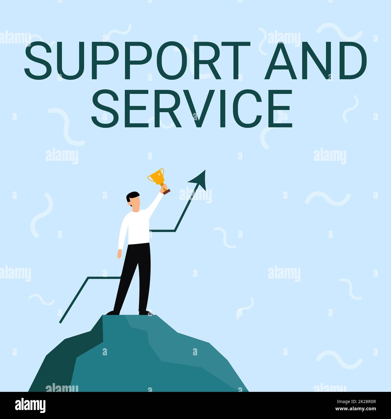 Handwriting text Support And Service. Business idea assist customers in ... Handwriting text Support And Service. Business idea assist customers in ...