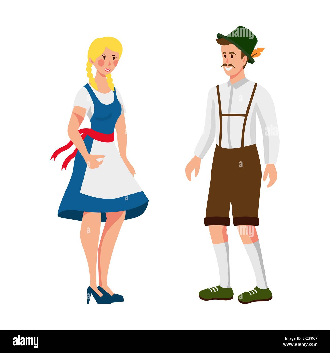 Cartoon illustration german man in hi-res stock photography and images ...