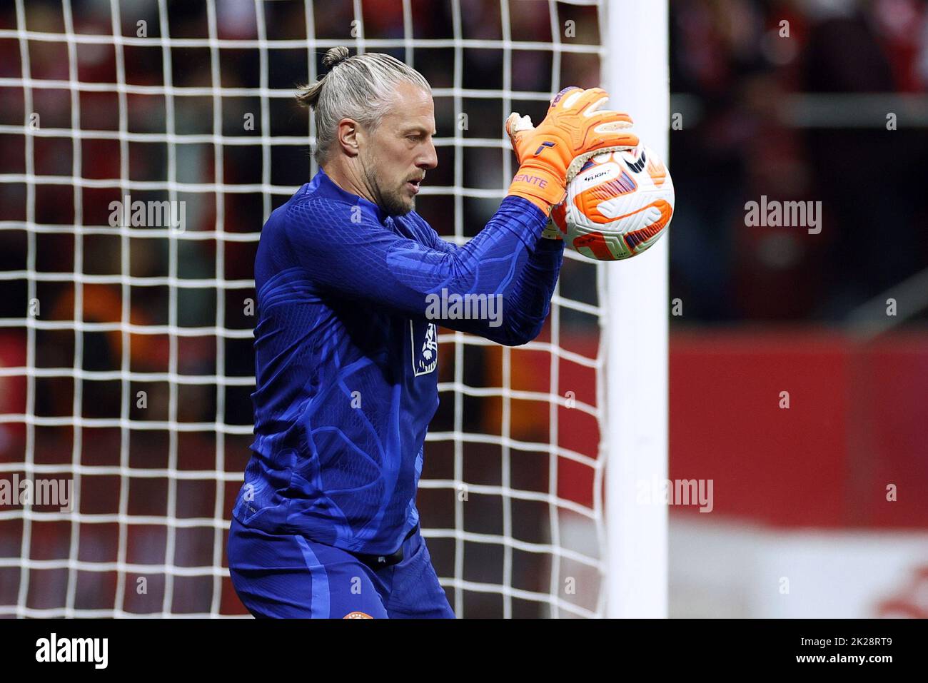 WARSAW - Holland goalkeeper Remko Pasveer during the UEFA Nations ...