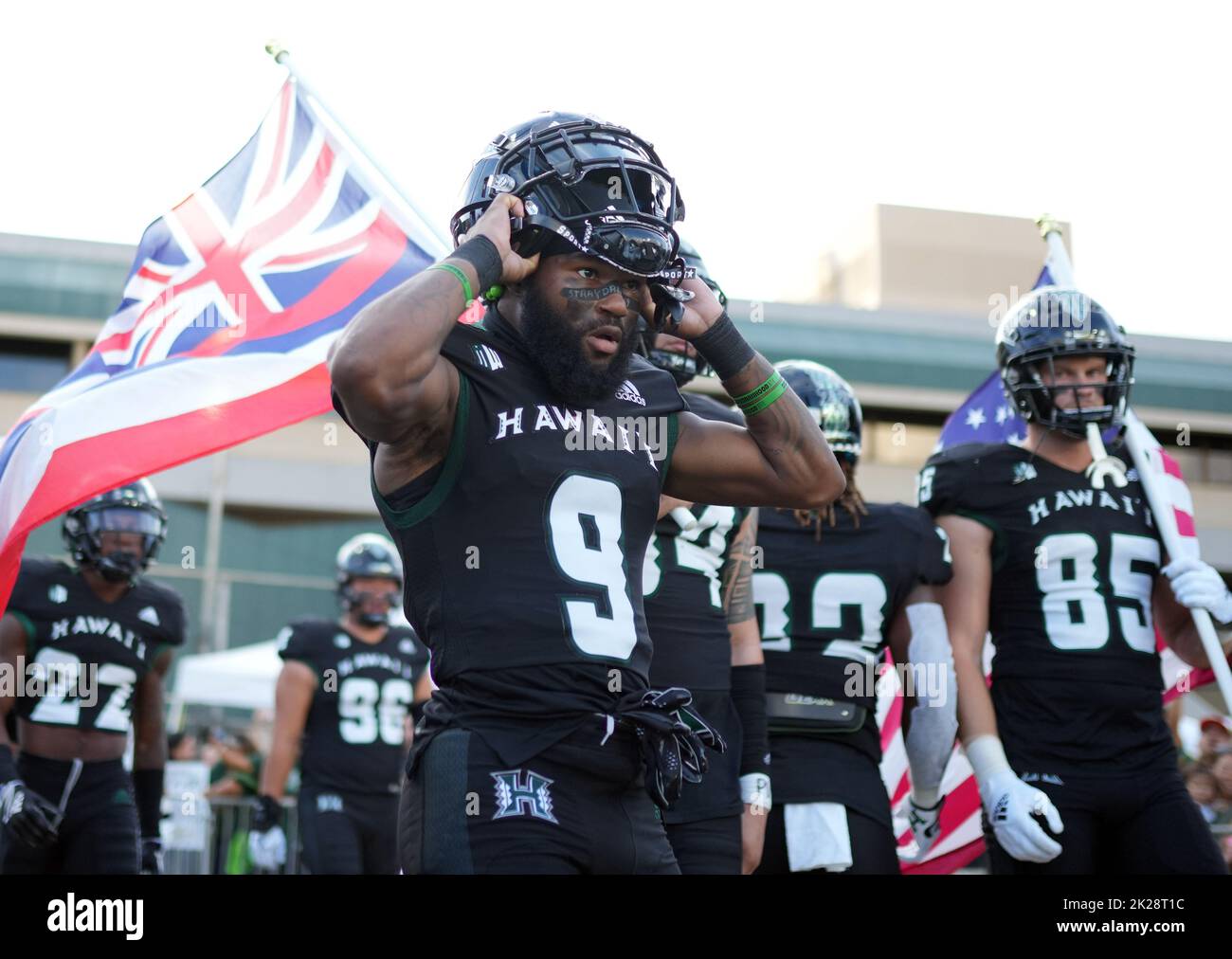 August 17, 2022 - Hawaii Rainbow Warriors wide receiver Dior Scott (9 ...