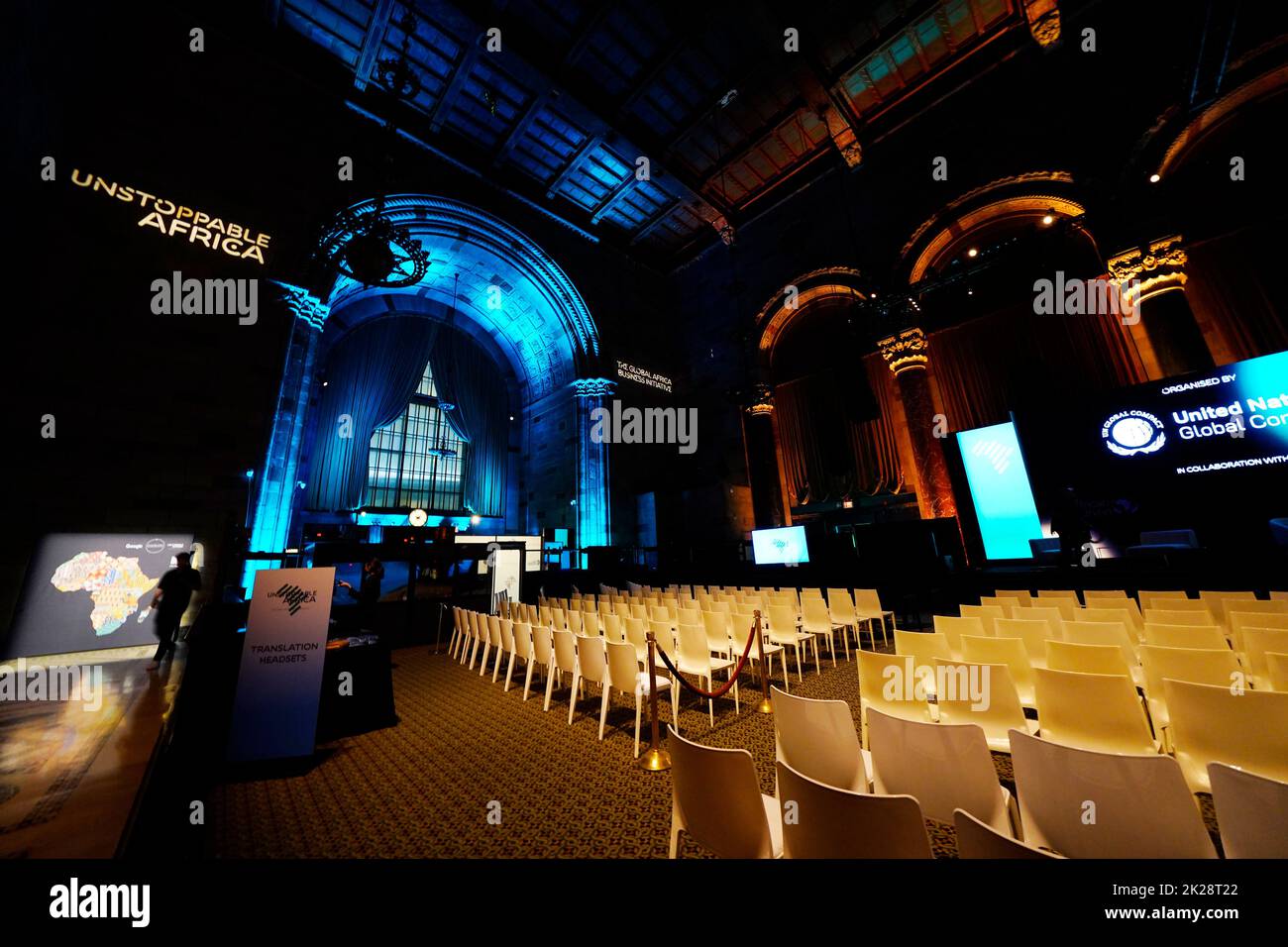 09/19/2022 New York, New York Atmosphere at The Unstoppable Africa Conference, held at Cipriani ...