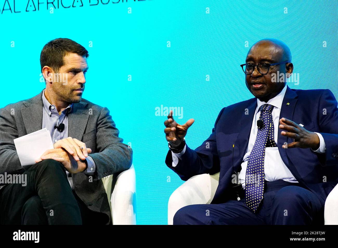 09/18/2022 New York, New York Dan Kurtz Phelan, Donald Kaberuka speak ...