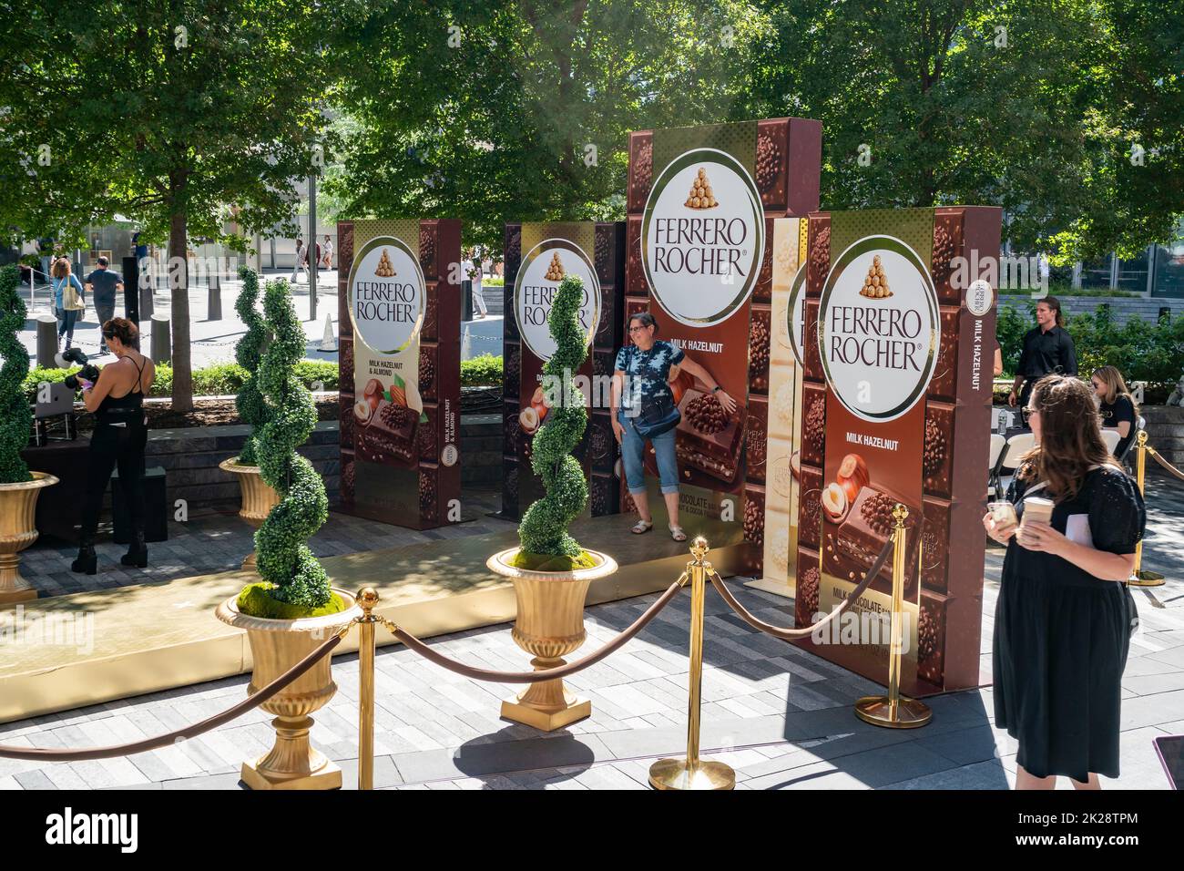 Brand activation for Ferrero Roche in Hudson Yards in New York on ...