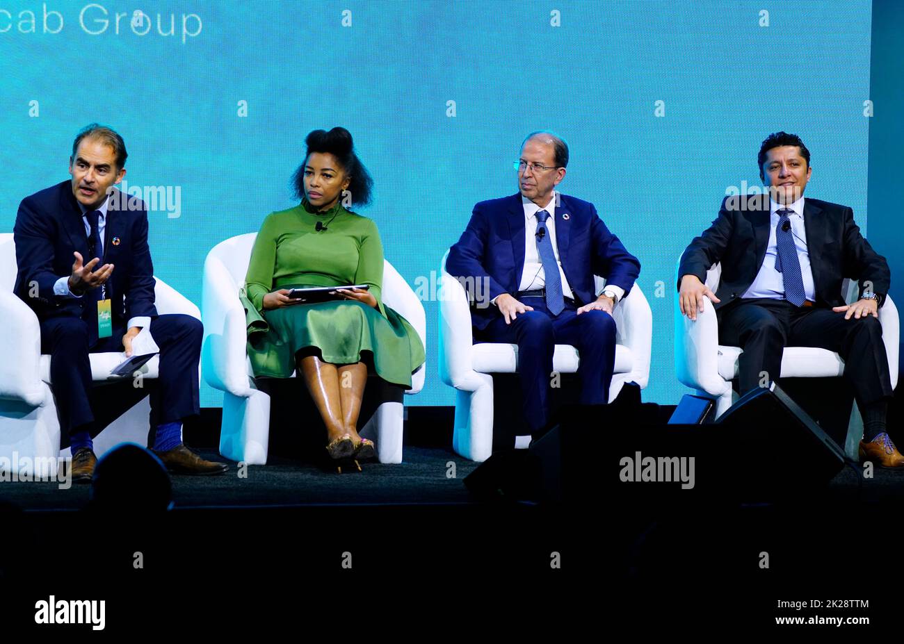 09/19/2022 New York, New York Patrick Dupoux, Phuthi Mahanyele-Dabengwa ...